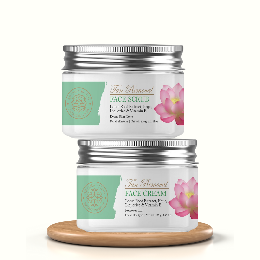 Tan Removal Kit [Detan Face Scrub and Cream]